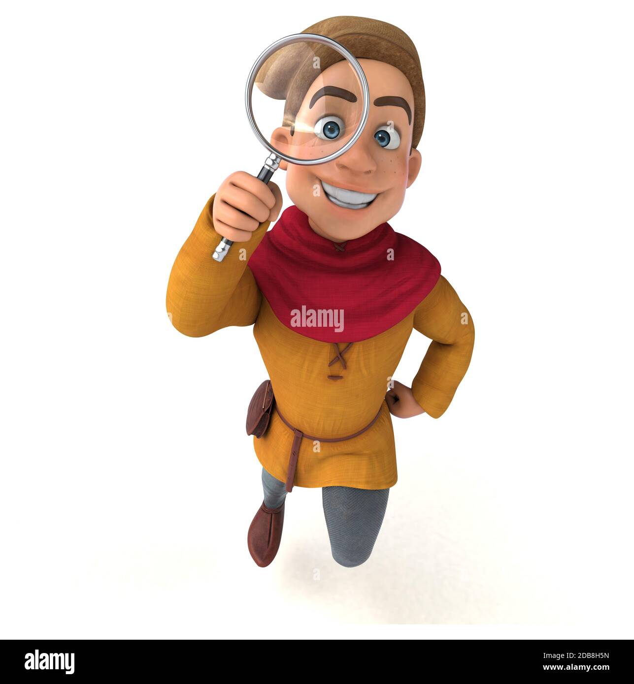 3D Illustration of a medieval historical character Stock Photo - Alamy