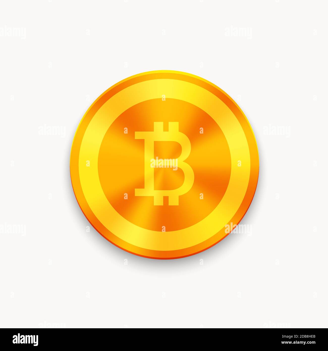 Bitcoin blockchain coin icon Stock Vector Images - Alamy