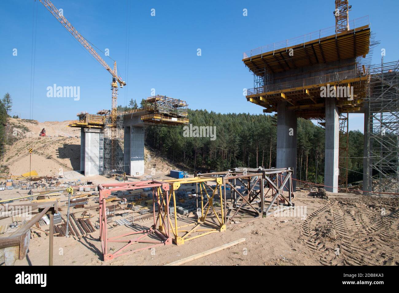 Road construction on expressway S6 in Poland. September 24th 2020 ...