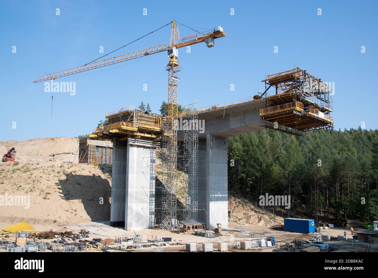 Road construction on expressway S6 in Poland. September 24th 2020 ...