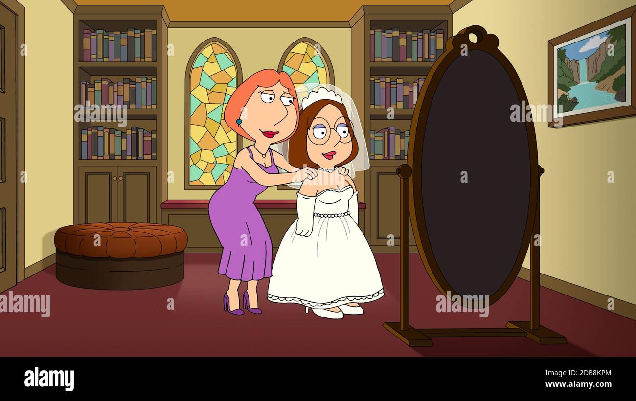 FAMILY GUY From Left Lois Griffin voice Alex Borstein Meg Griffin