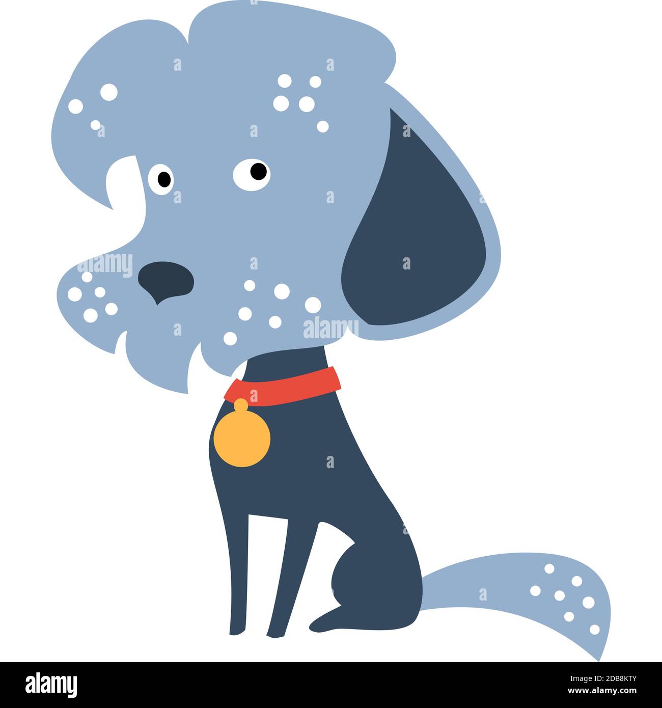 Dog cartoon drawing sitting vector hi-res stock photography and images ...