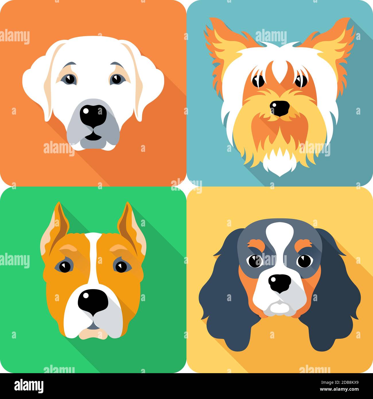 Labrador face vector hi-res stock photography and images - Alamy