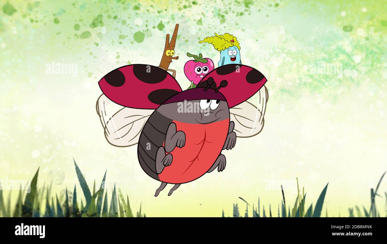 THE MIGHTY ONES, back from left: Twig (voice: Josh Brener), Very Berry ...