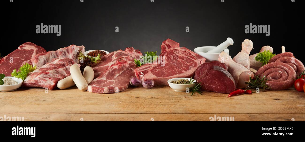 Assorted beef cuts hi-res stock photography and images - Alamy