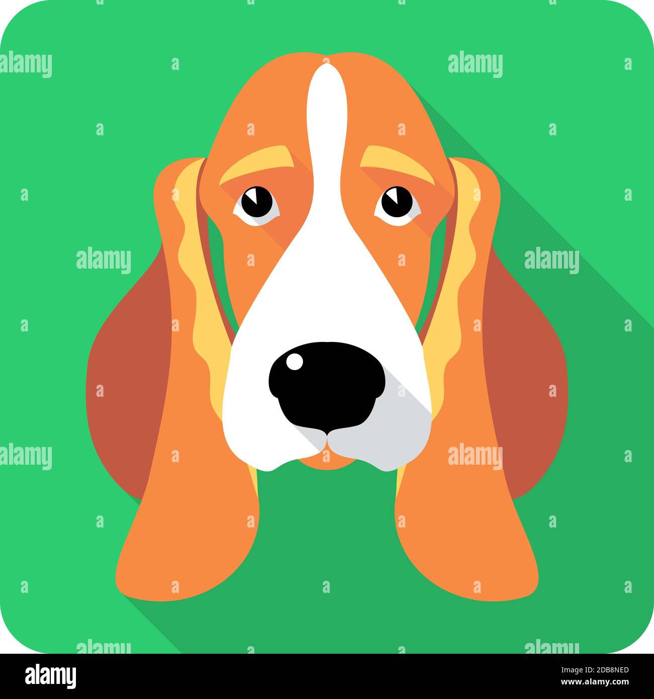 Basset hound silhouette hi-res stock photography and images - Alamy