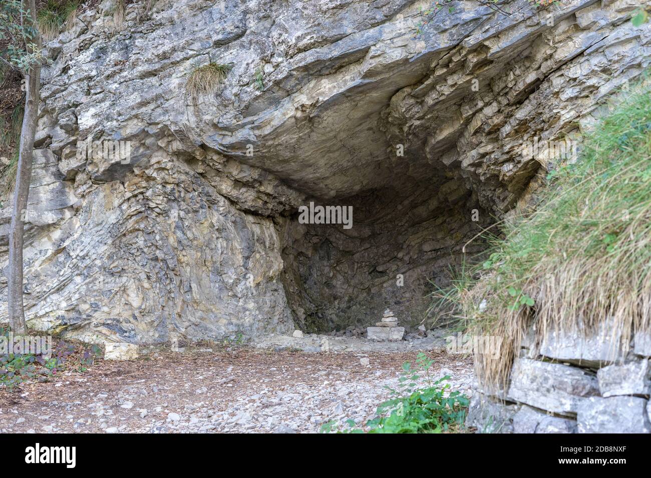 Small cave on the pilgrimage Stock Photo - Alamy