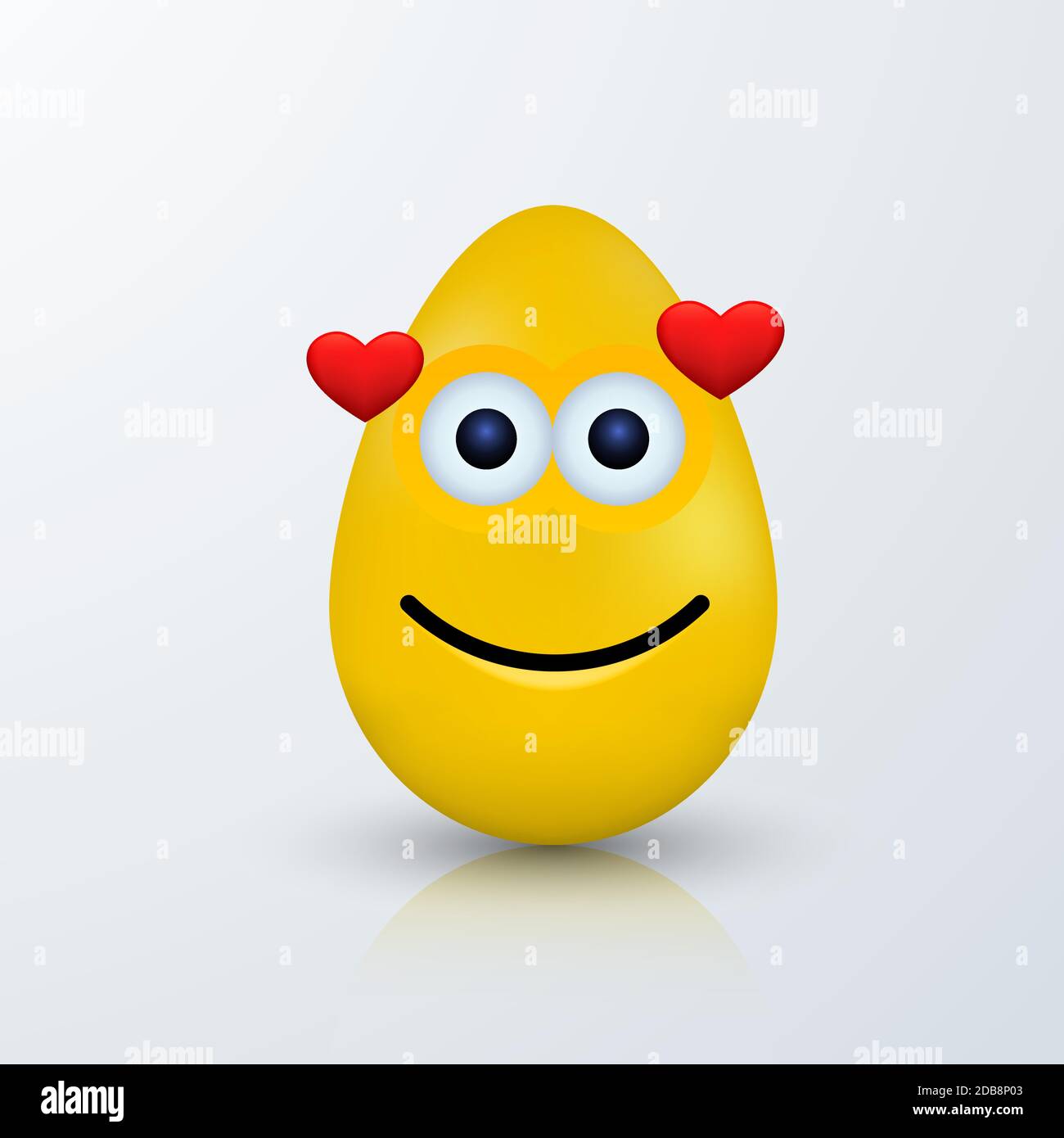 Vector modern easter emoji egg with shadow Stock Vector Image & Art - Alamy