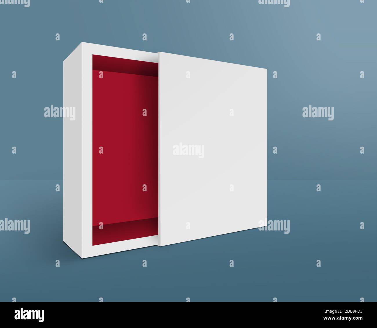 Presentation opened pull out box, mock up template ready for your ...