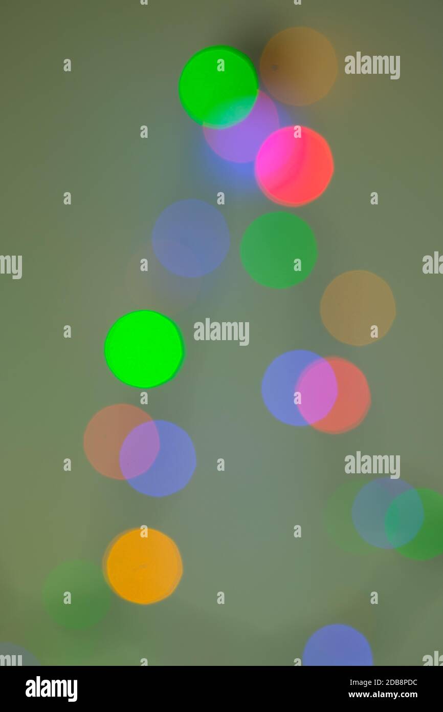 Colour round circle lights as bokeh background Stock Photo - Alamy