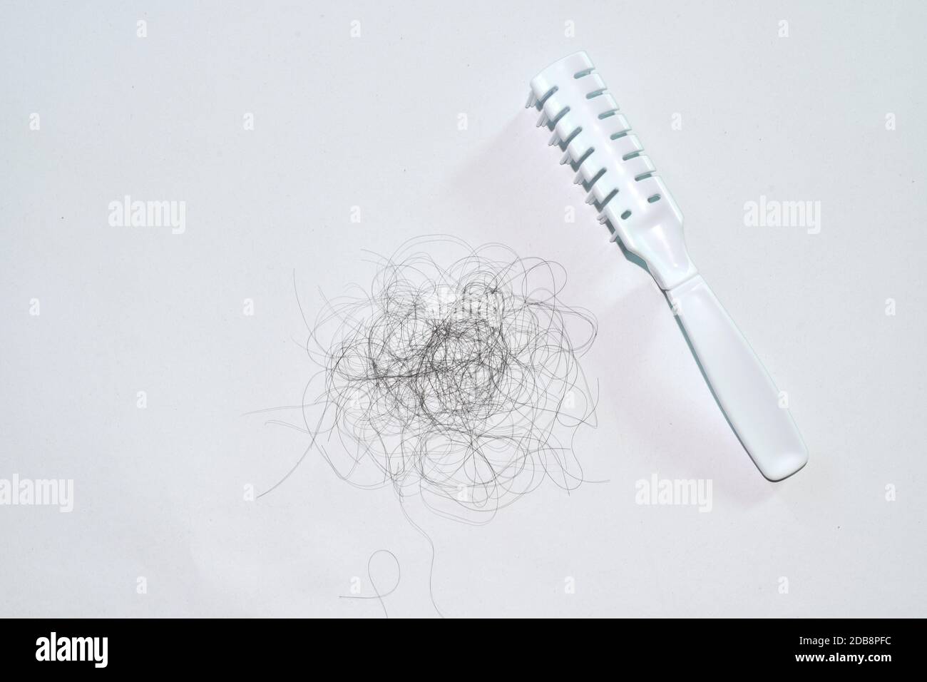 Bad combing causes hair damage Stock Photo - Alamy