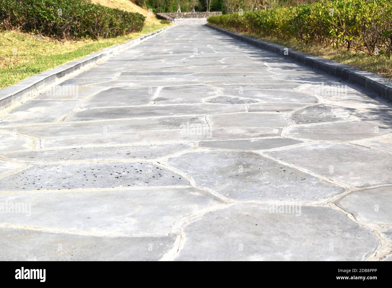 Walkway view back ground copy space Stock Photo - Alamy