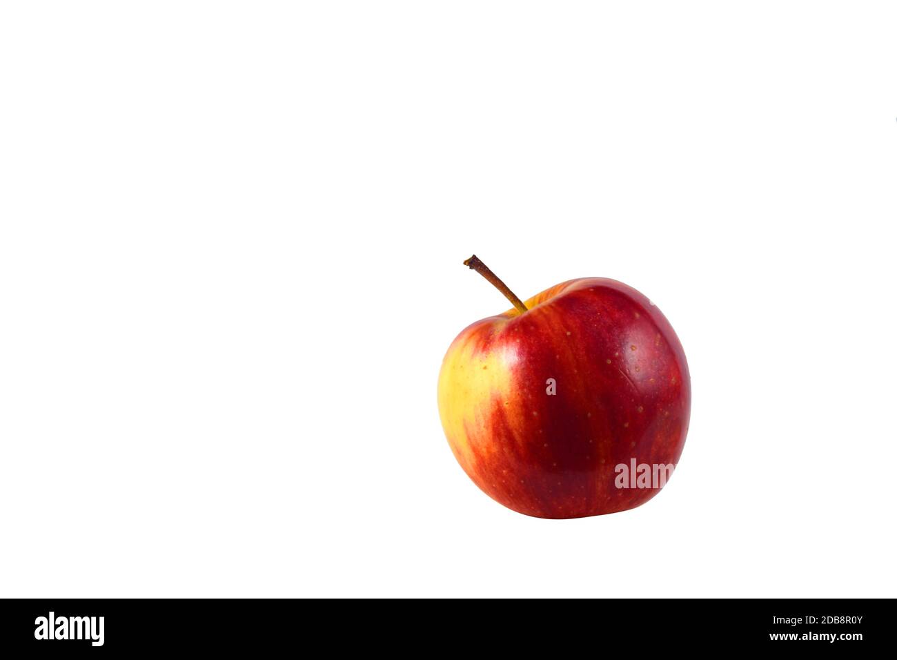 One apple isolated white background Stock Photo - Alamy