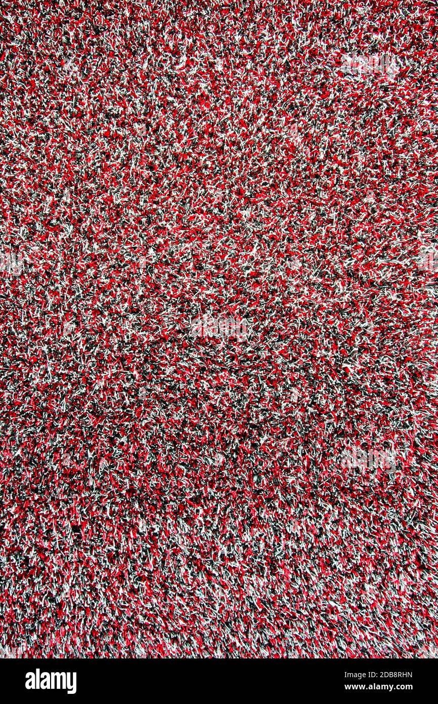Close up shot of colorful shaggy carpet texture Stock Photo - Alamy
