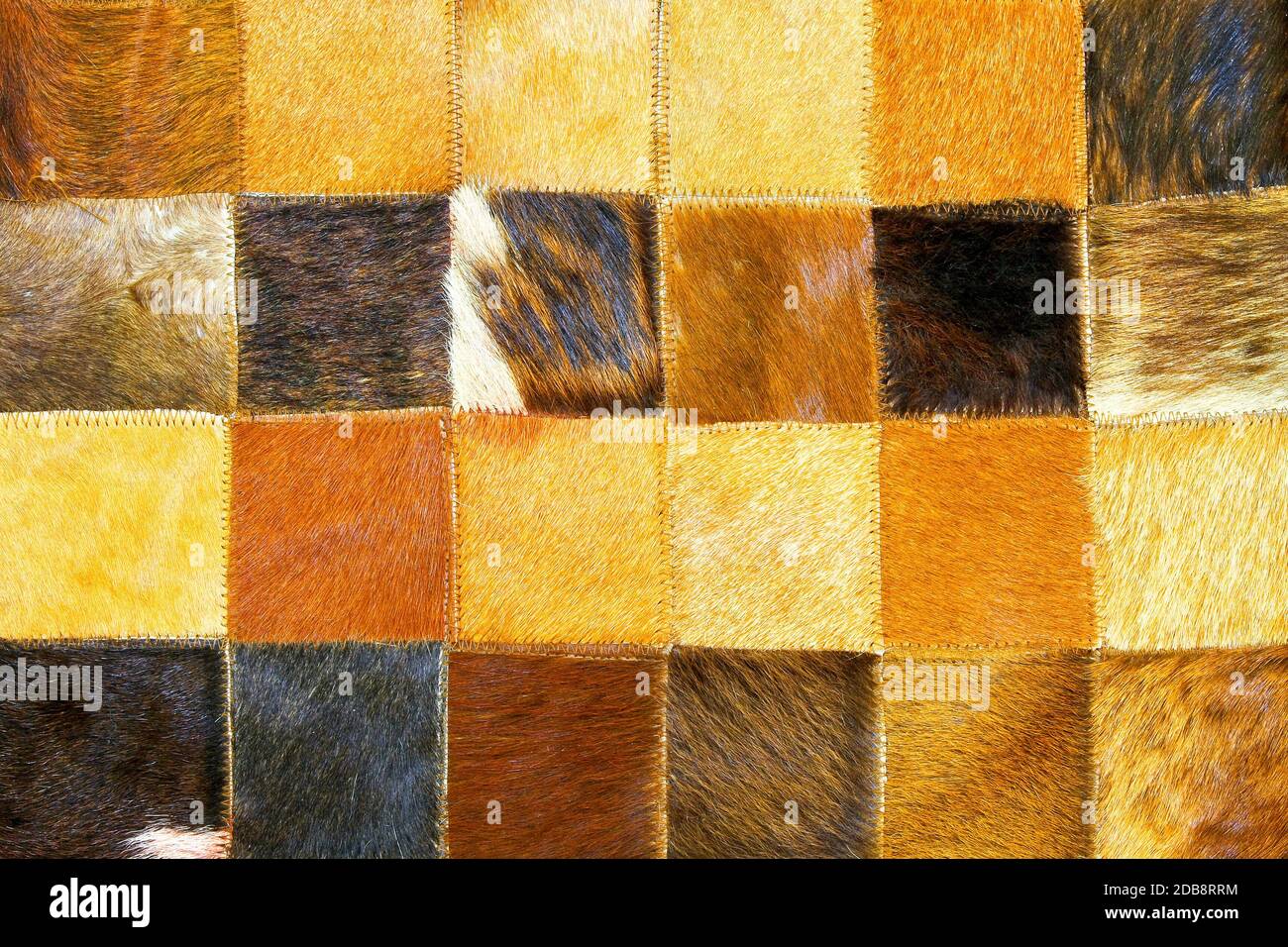 Close up shot of brown cow hide texture Stock Photo - Alamy