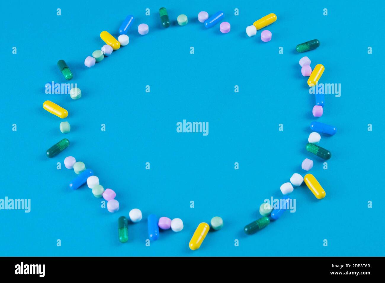 Many tablets are lined in the form of a circle. Place for the ...