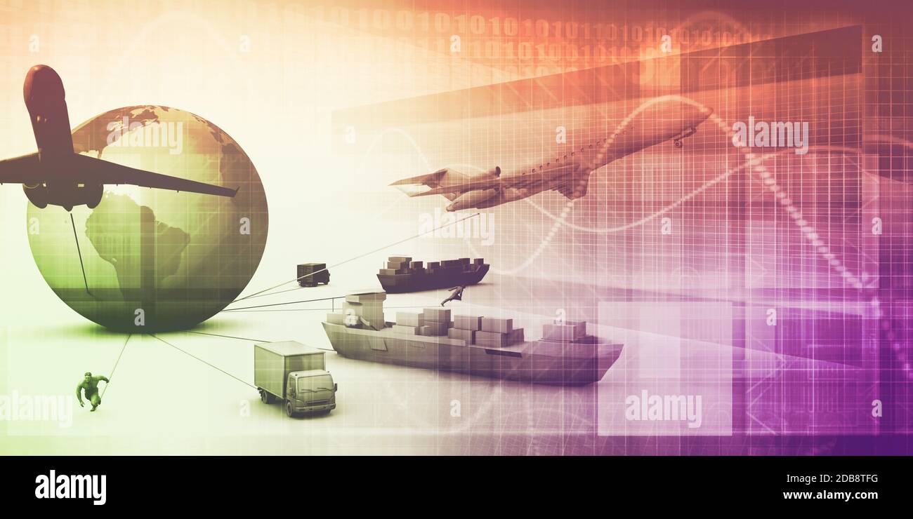 Supply Chain Abstract Background Business Concept for Logistics Stock ...