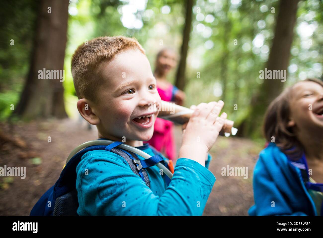 Kids on an adventure Stock Photo - Alamy