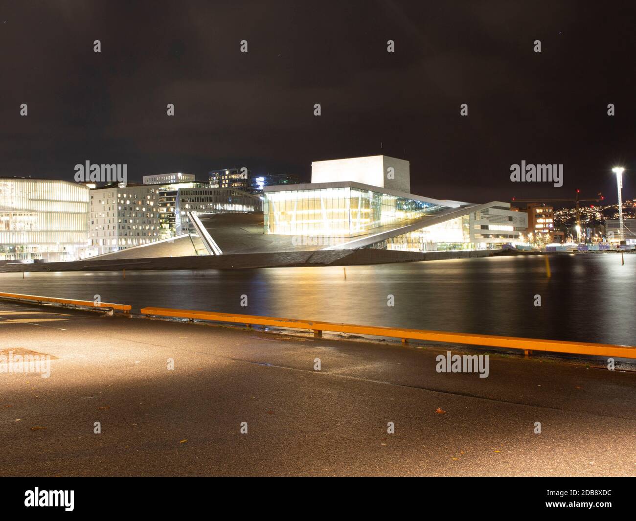 Oslo Opera house at night Stock Photo - Alamy