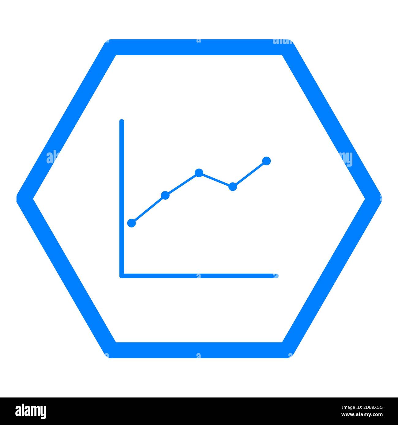 Chart and hexagon Stock Photo - Alamy