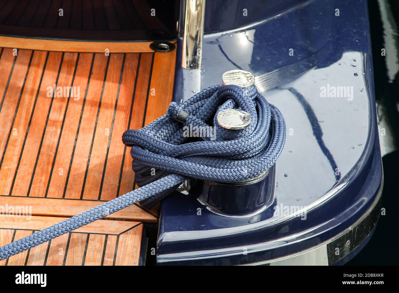 Detail views from a sailing yacht in a harbor Stock Photo - Alamy