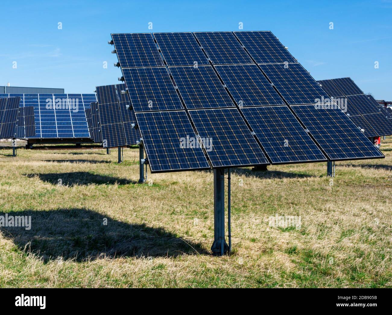 Innovative energy creation in a solar park Stock Photo - Alamy