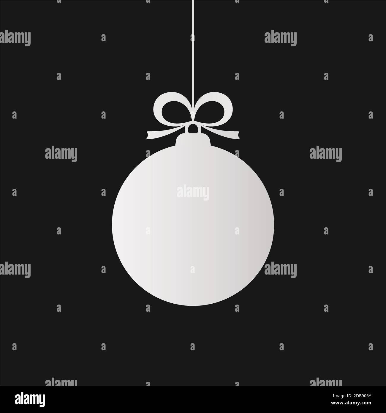 Christmas ball. Vector simple icon Stock Vector Image & Art - Alamy