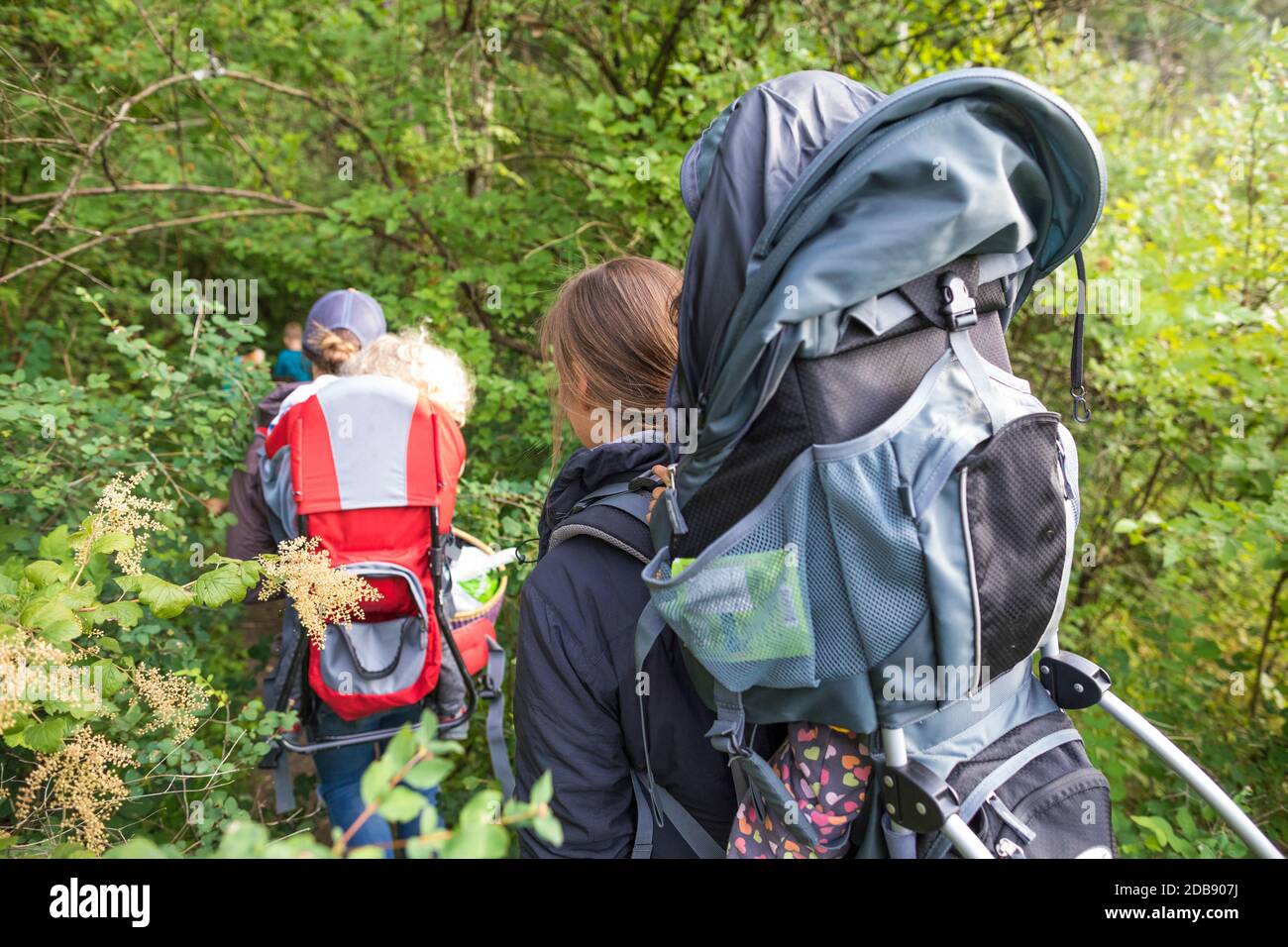 Family on alpine hike hi-res stock photography and images - Alamy
