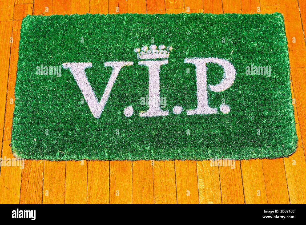 For VIP only doormat at club entrance Stock Photo - Alamy