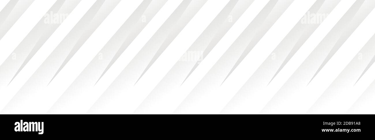 White vector panoramic background with wavy lines and shadows Stock ...