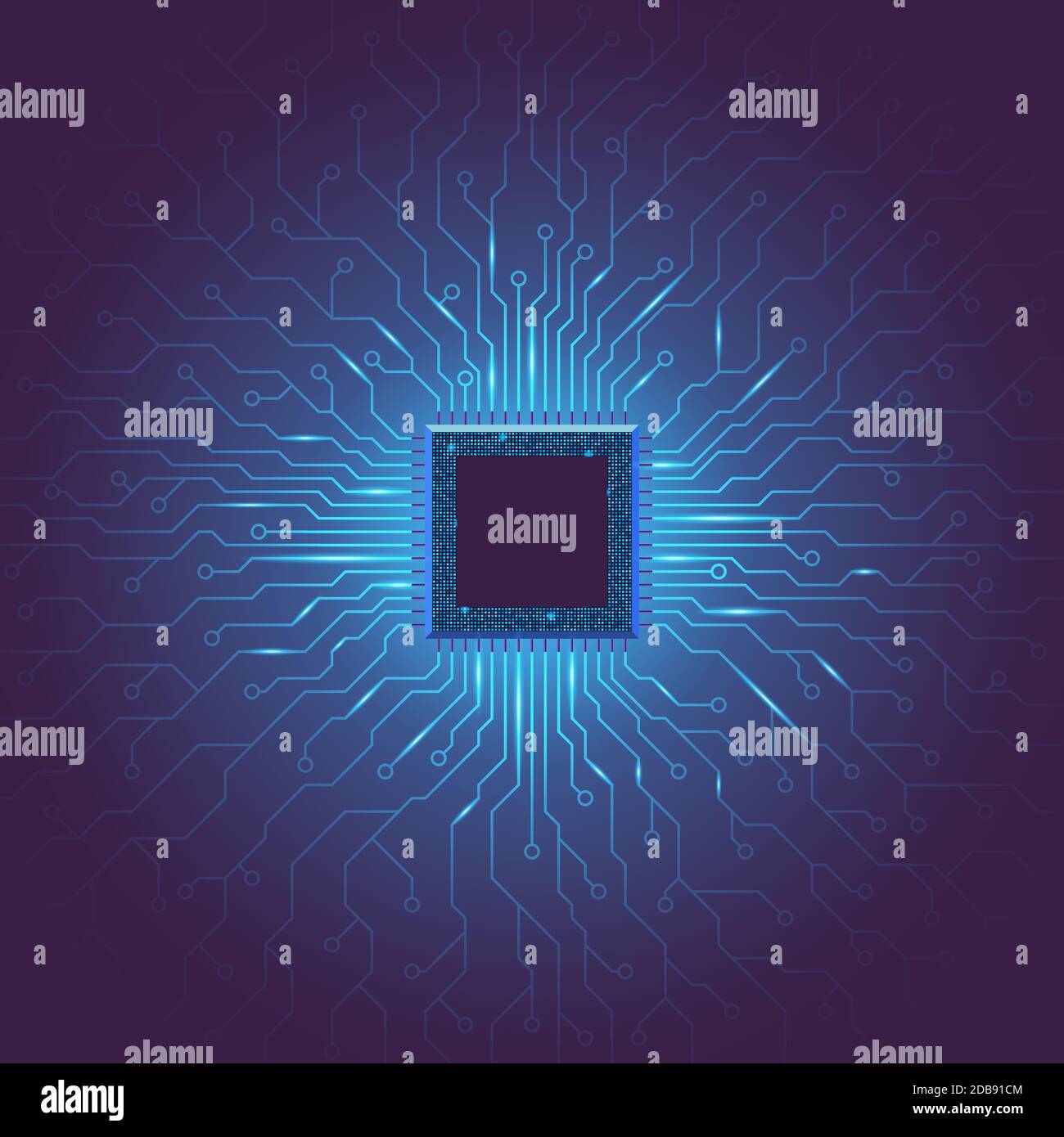 Machine deep learning technology background template. EPS 10 vector ...