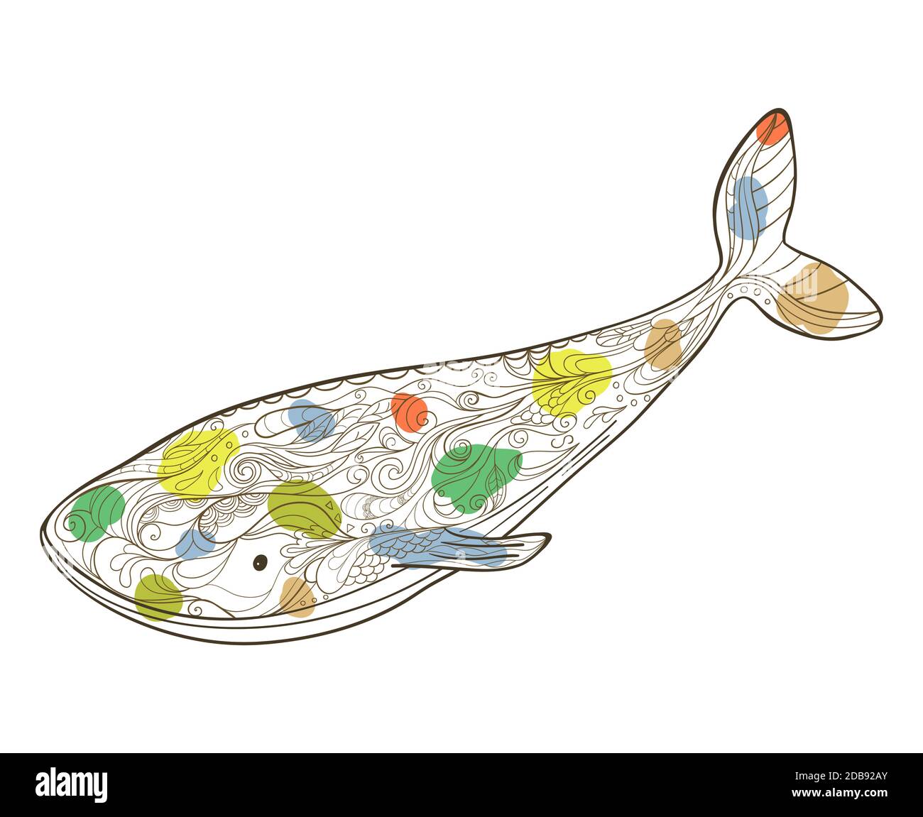 Whale engraving Stock Vector Images - Alamy