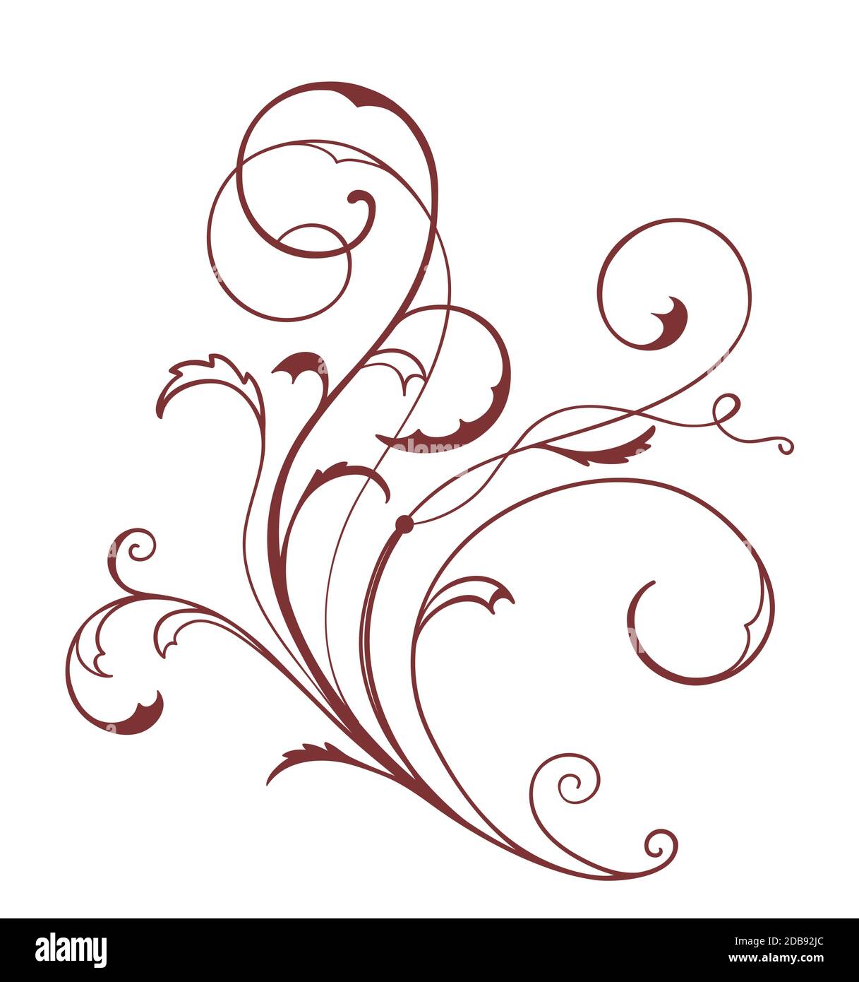 Wave scroll design Stock Vector Images - Alamy