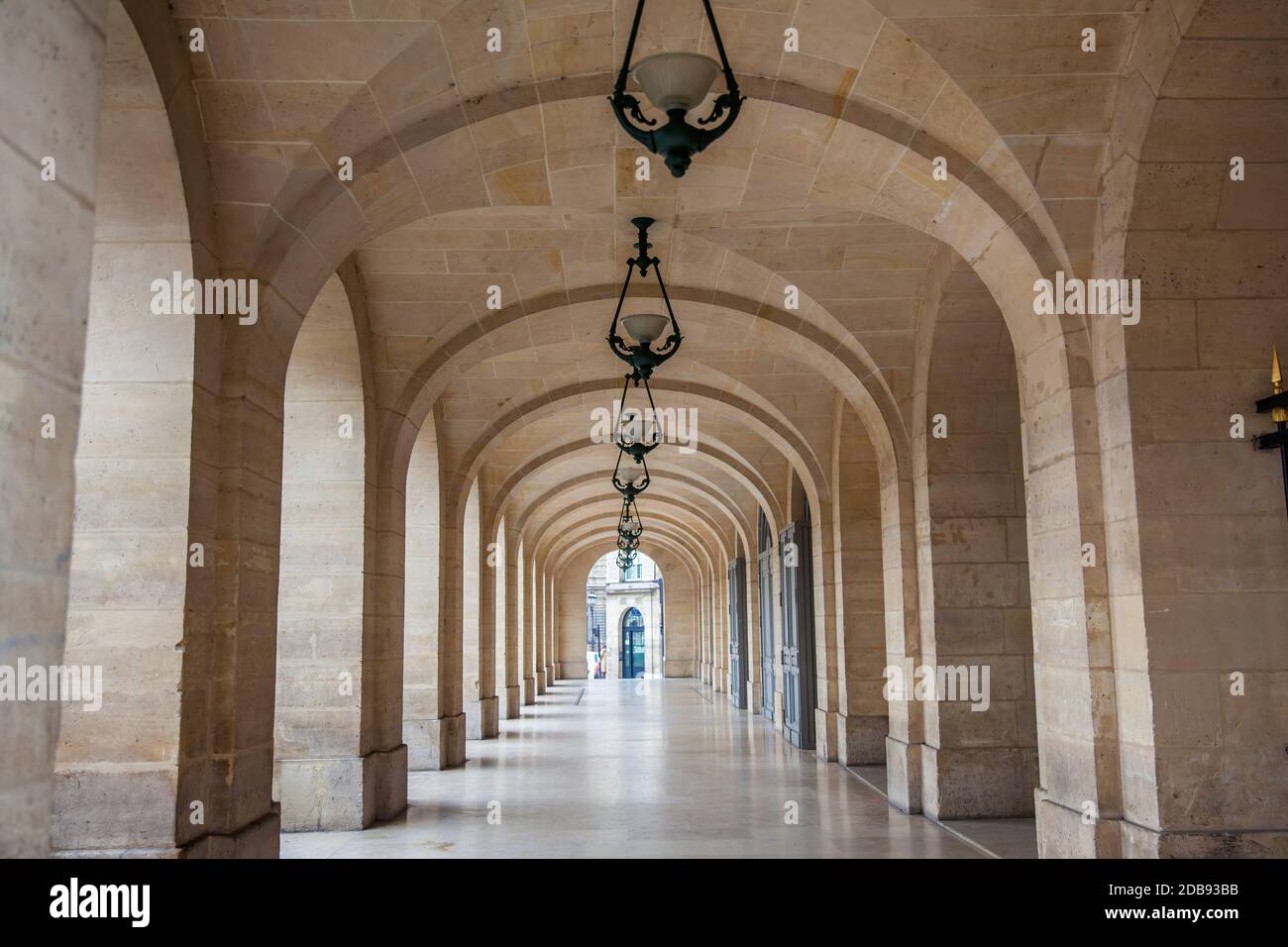 Arches corridor at the Odeon Theater in Paris France Stock Photo - Alamy