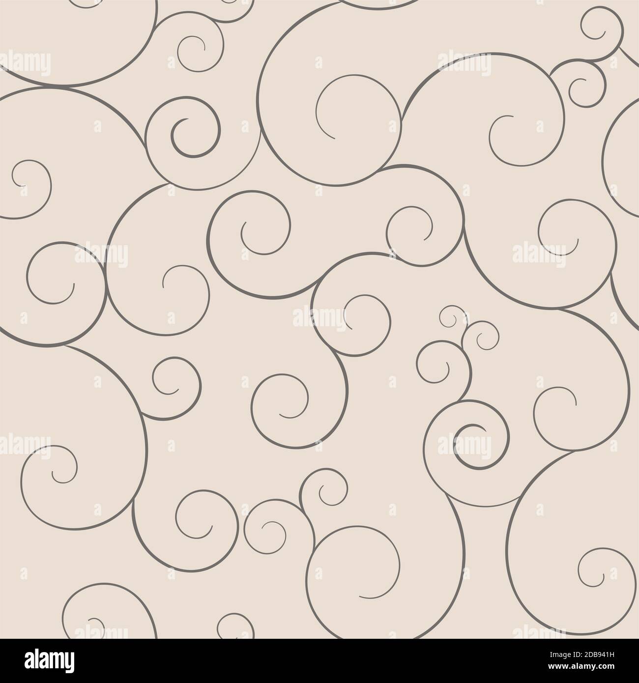 Seamless swirly patterns, coffee colors Stock Vector Image & Art - Alamy