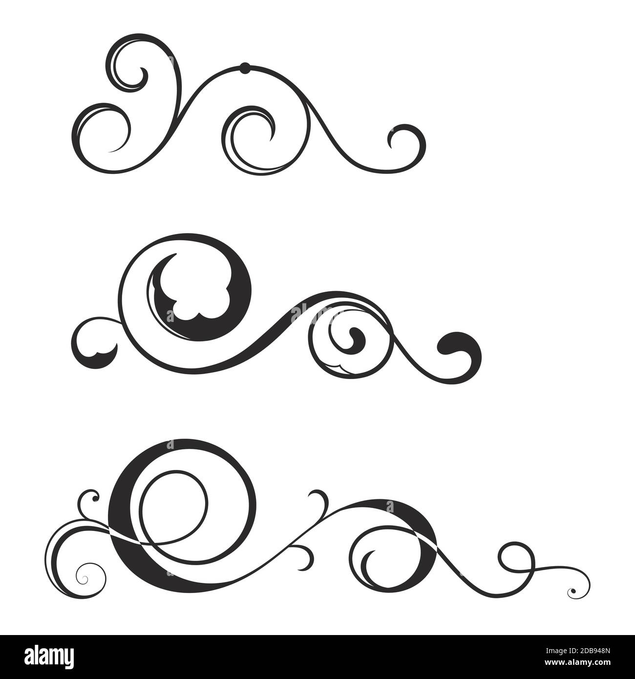 Swirl elements for design Stock Vector Image & Art - Alamy