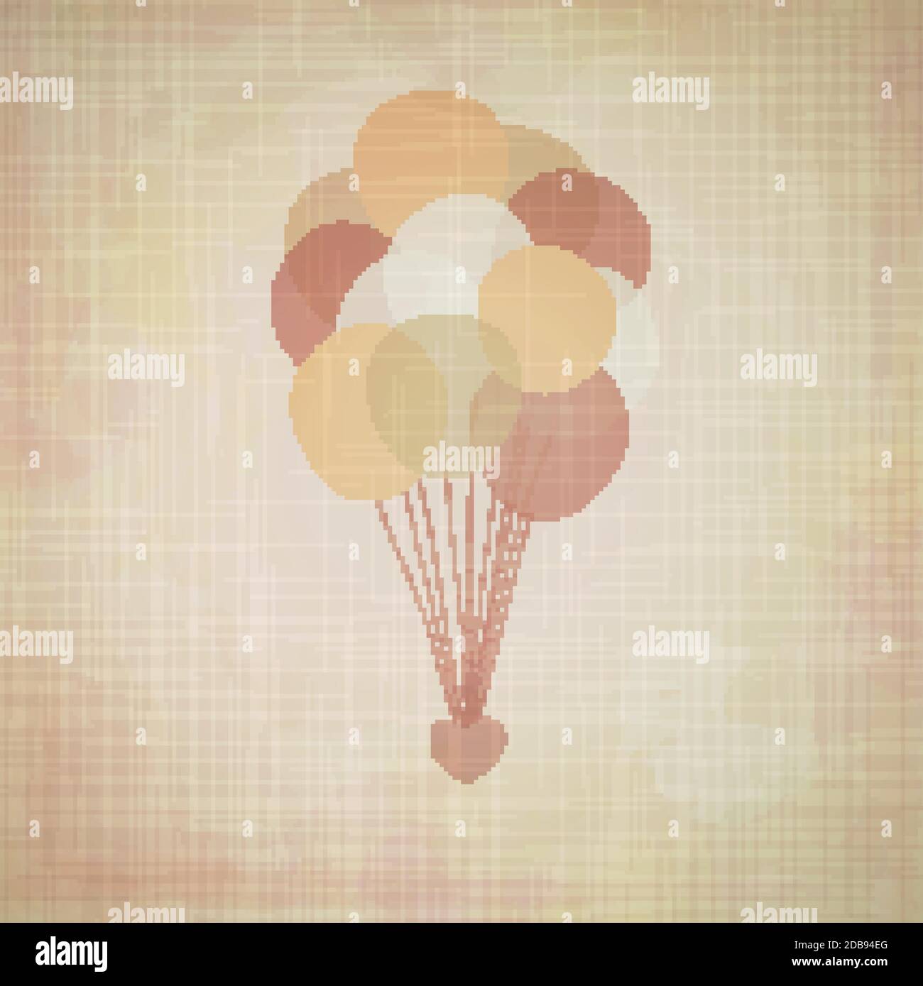Retro vector background with balloons Stock Vector Image & Art - Alamy