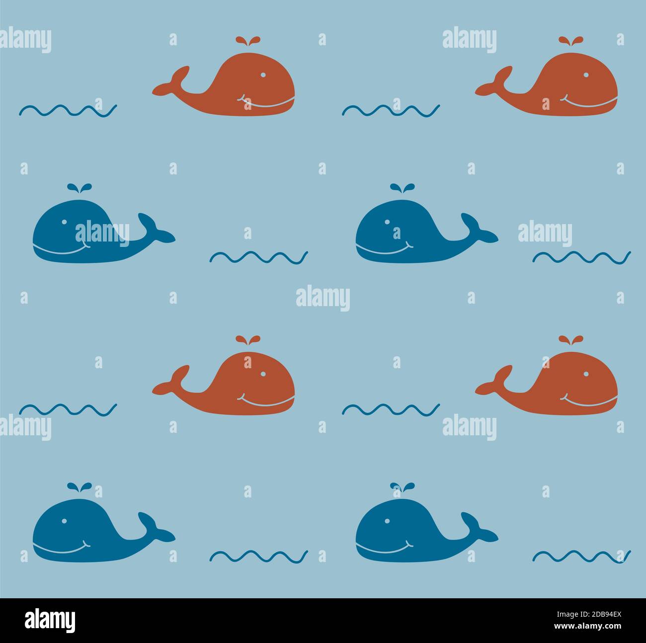 Seamless marine animals Stock Vector Images - Alamy