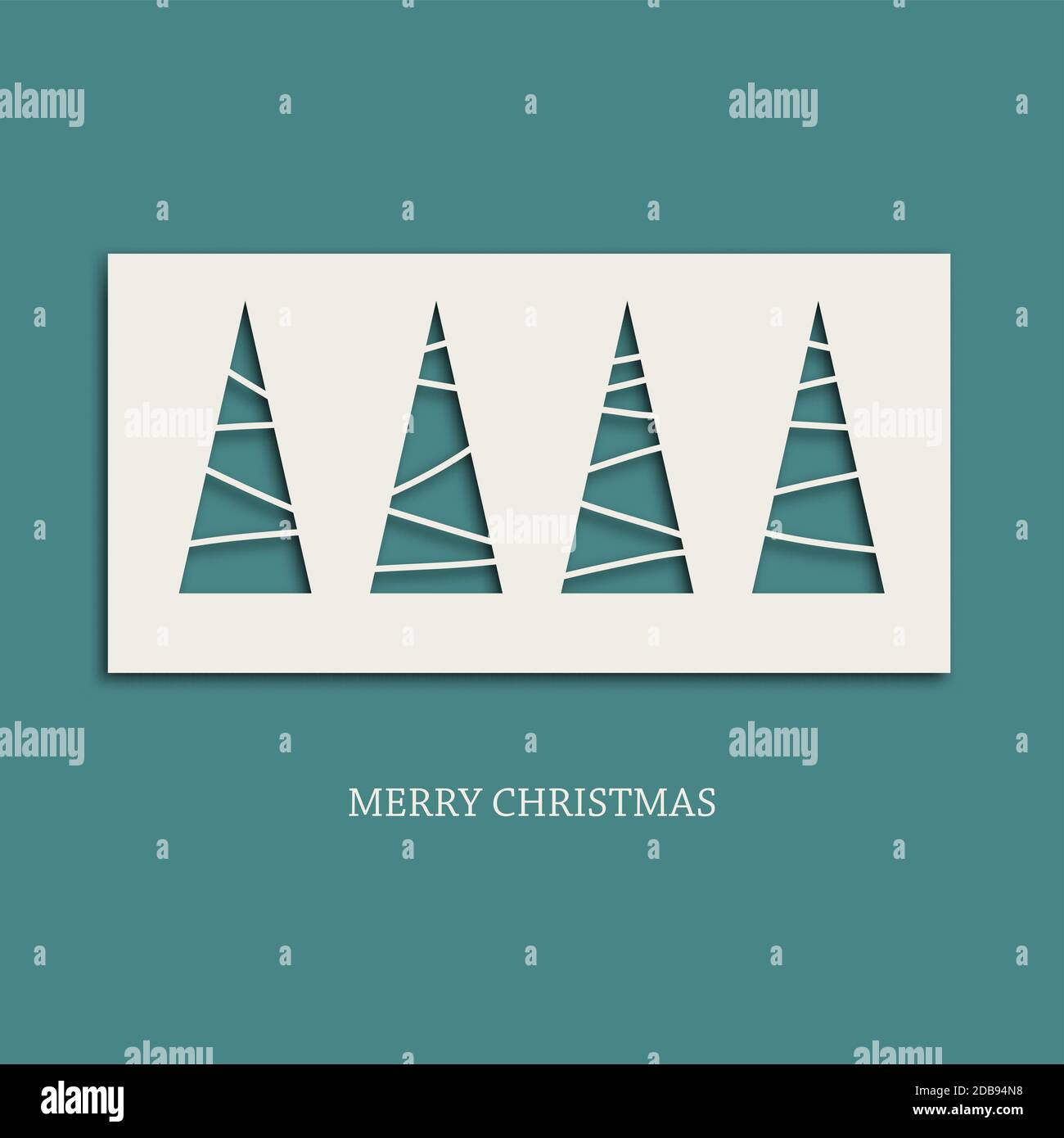 Creative paper christmas tree Stock Vector Images - Alamy