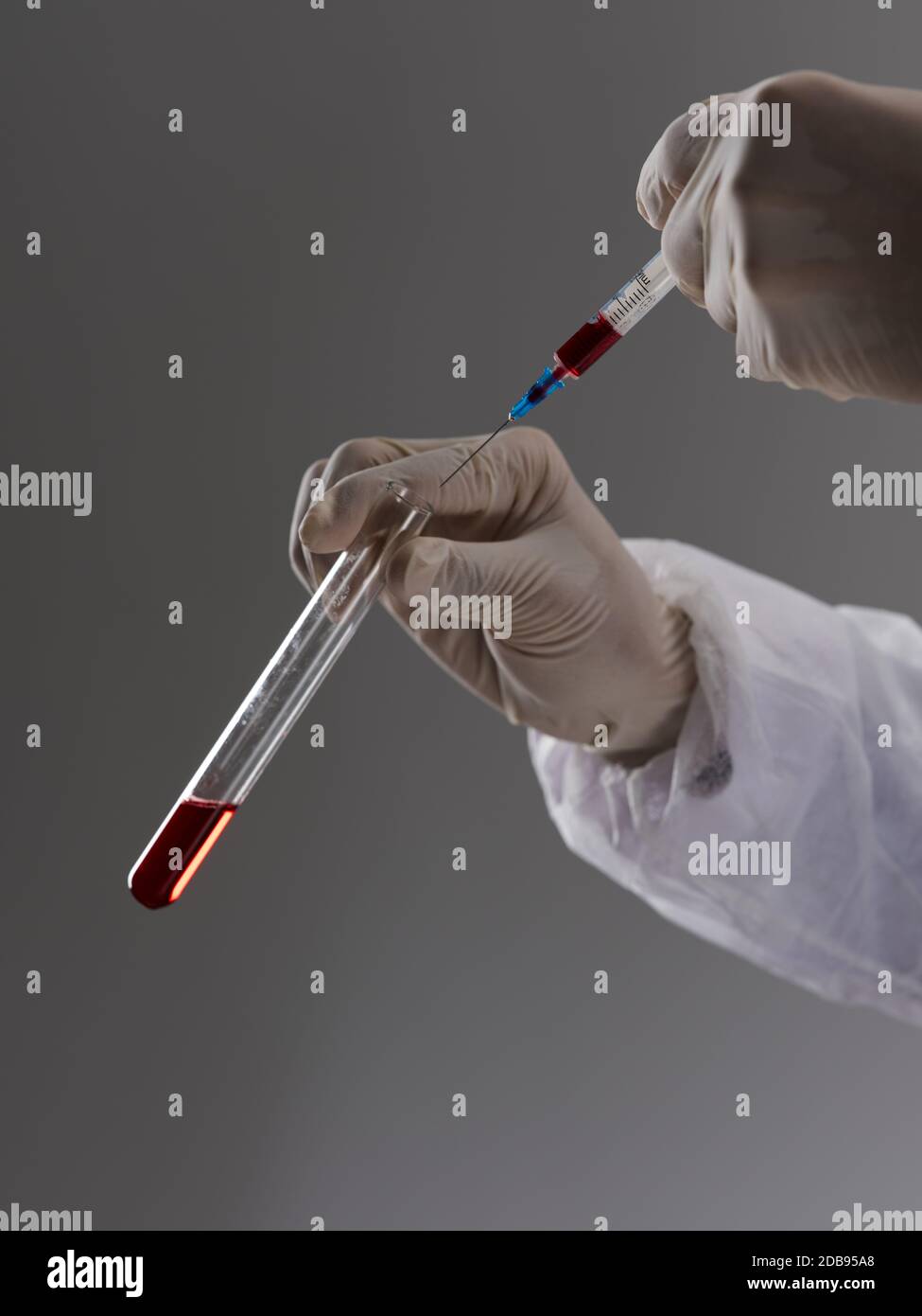 Blood test research diagnostics laboratory drug development Stock Photo ...