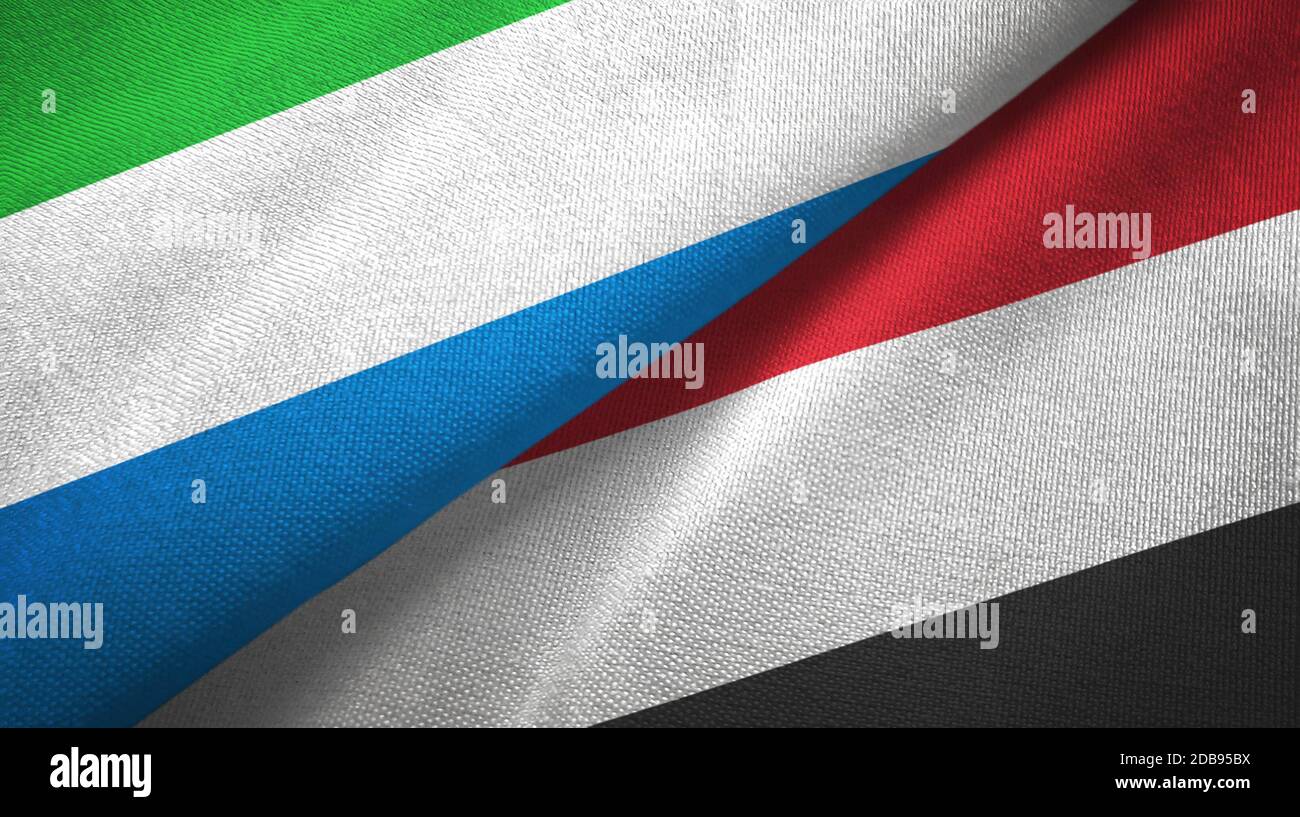 Yemen sierra leone flag hi-res stock photography and images - Alamy