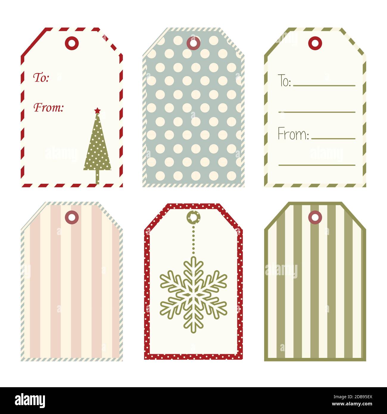 Set of christmas and new year tags blank and as hi-res stock ...