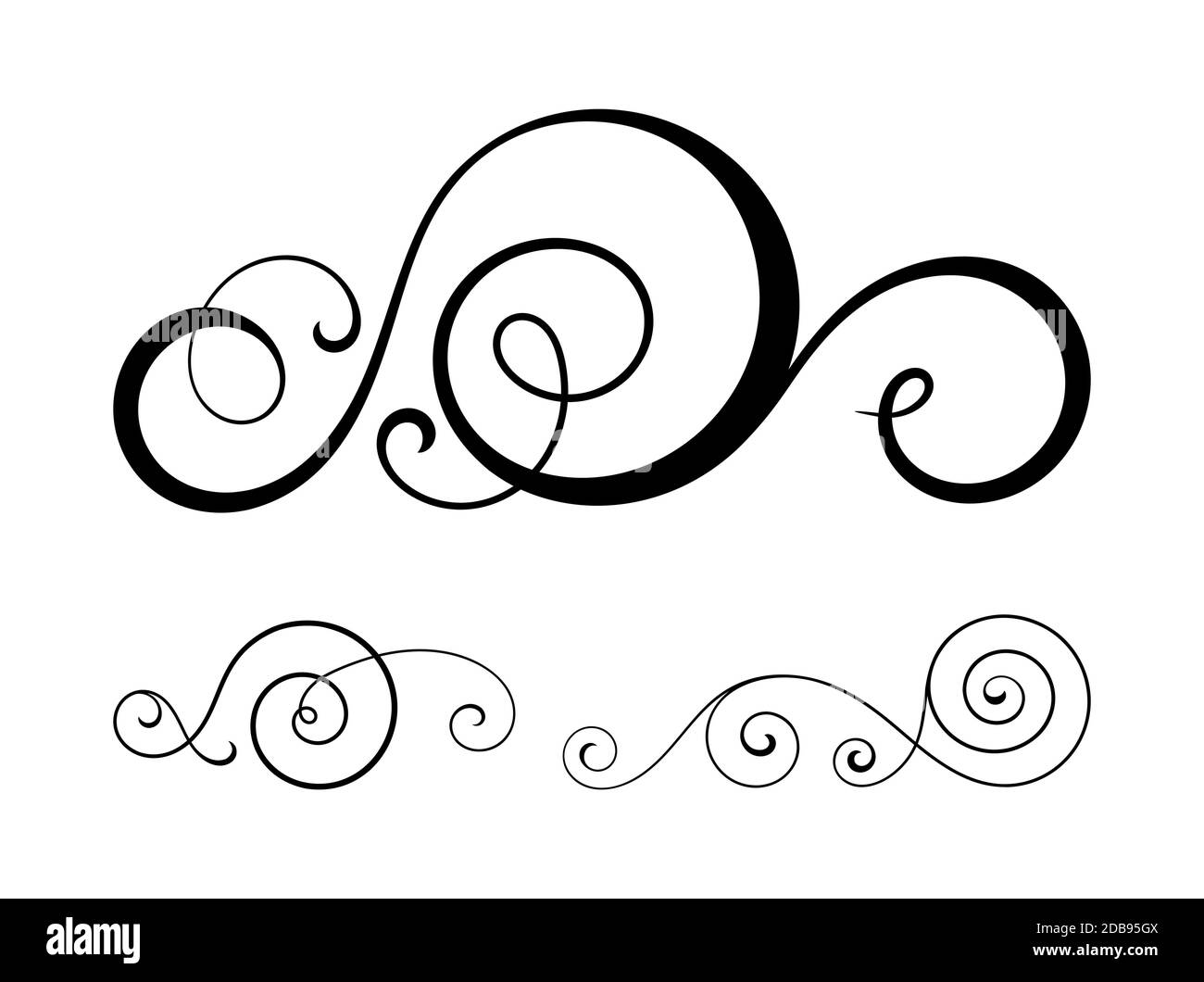 Swirl elements hi-res stock photography and images - Alamy