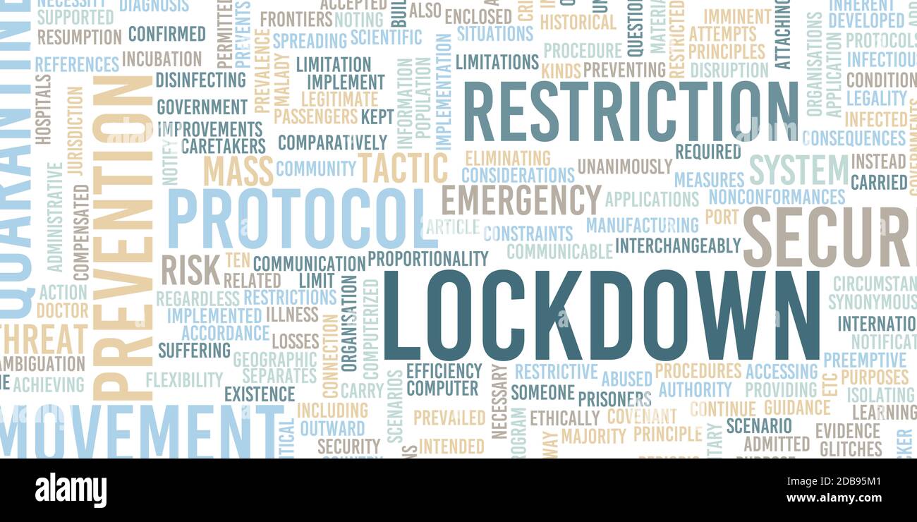 Lockdown Emergency Protocol Preventive Action Health Crisis Concept ...