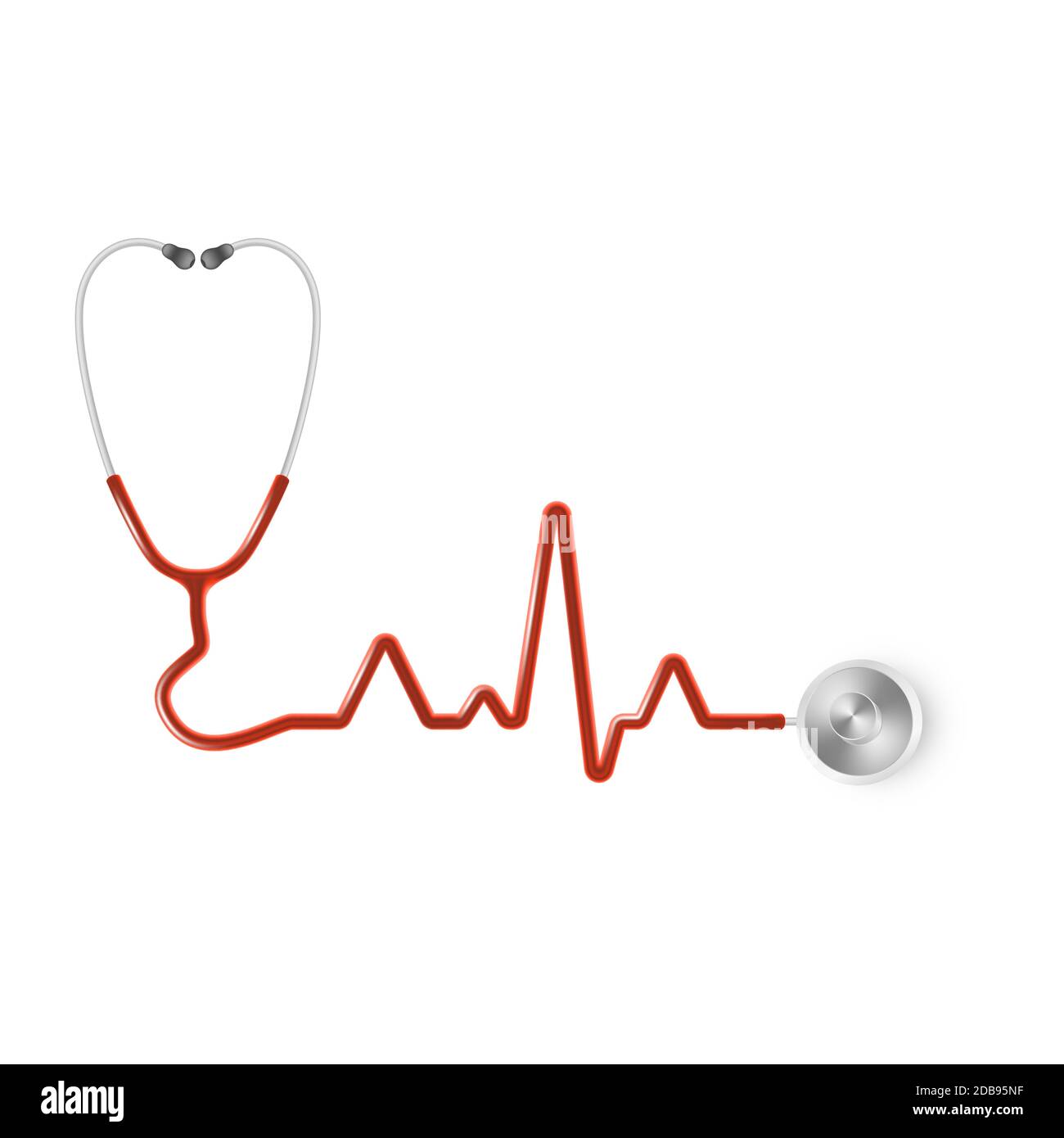 Realistic medical stethoscope. Medical equipment, medicine template ...