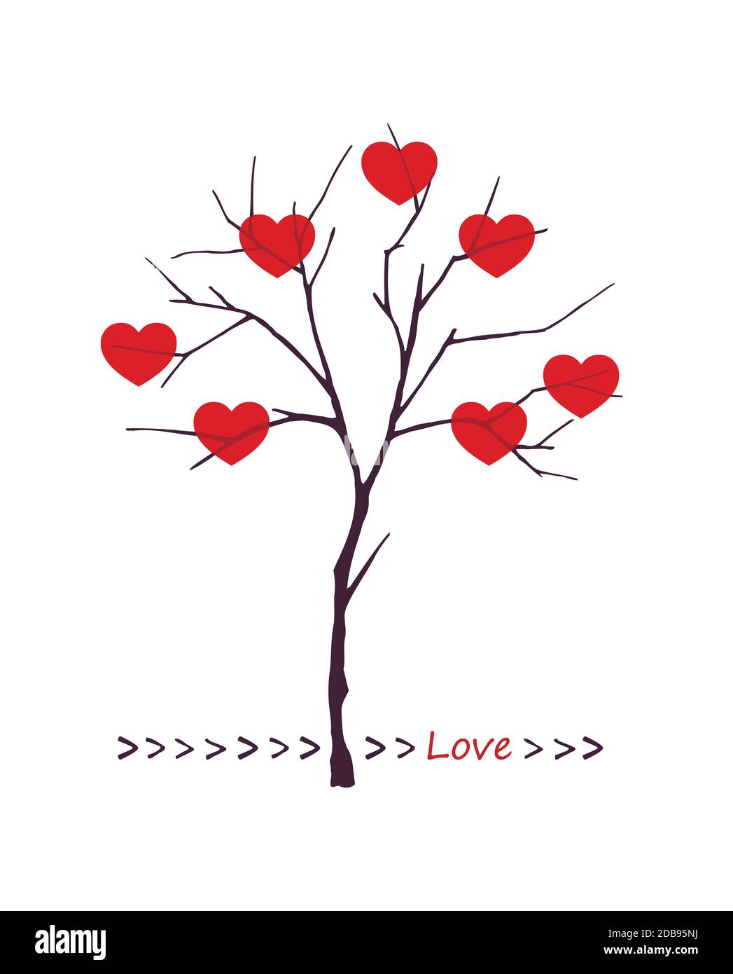 Vector heart tree Stock Vector Image & Art - Alamy