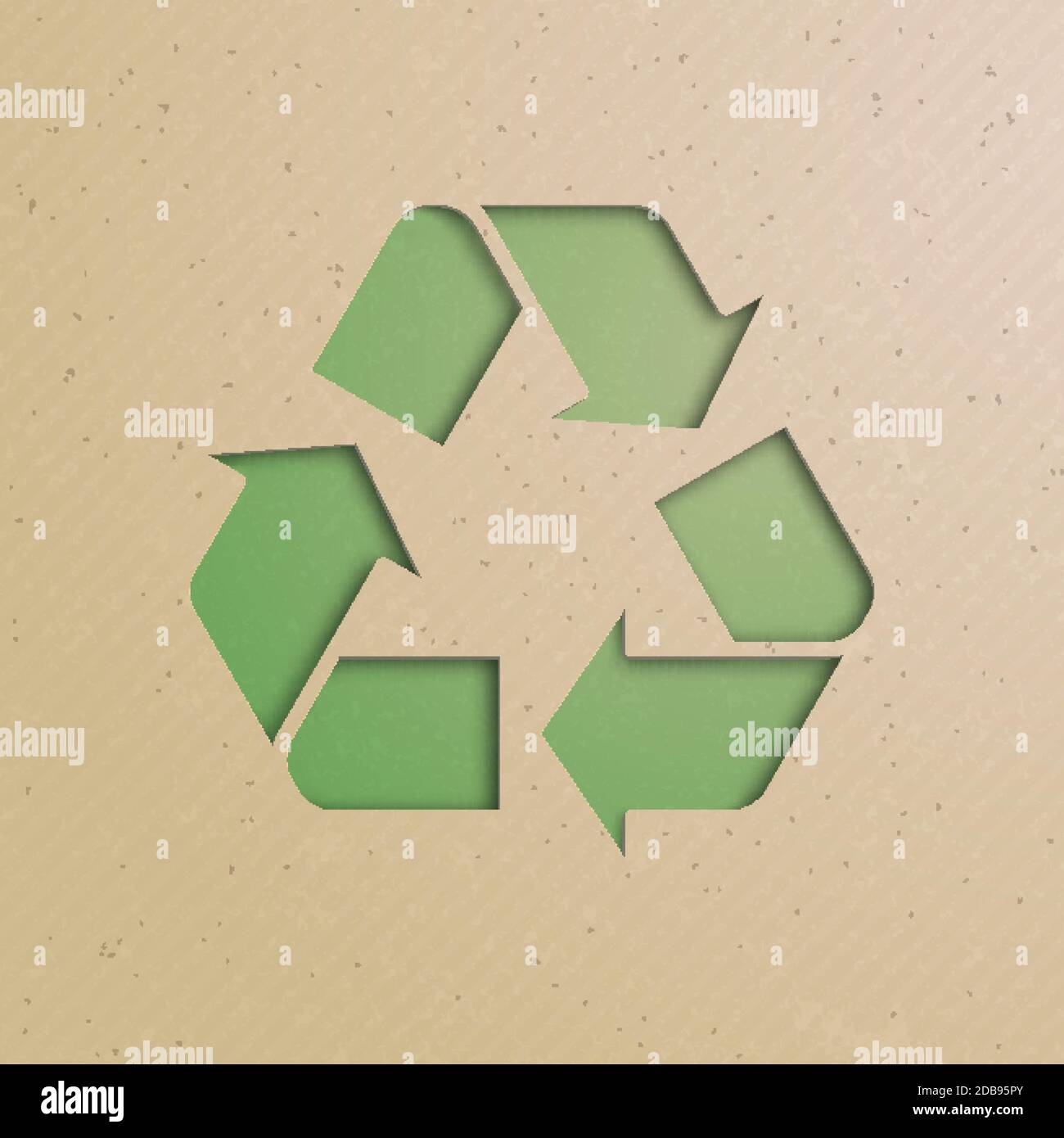Paper cardboard recycling symbol Stock Vector Images - Alamy