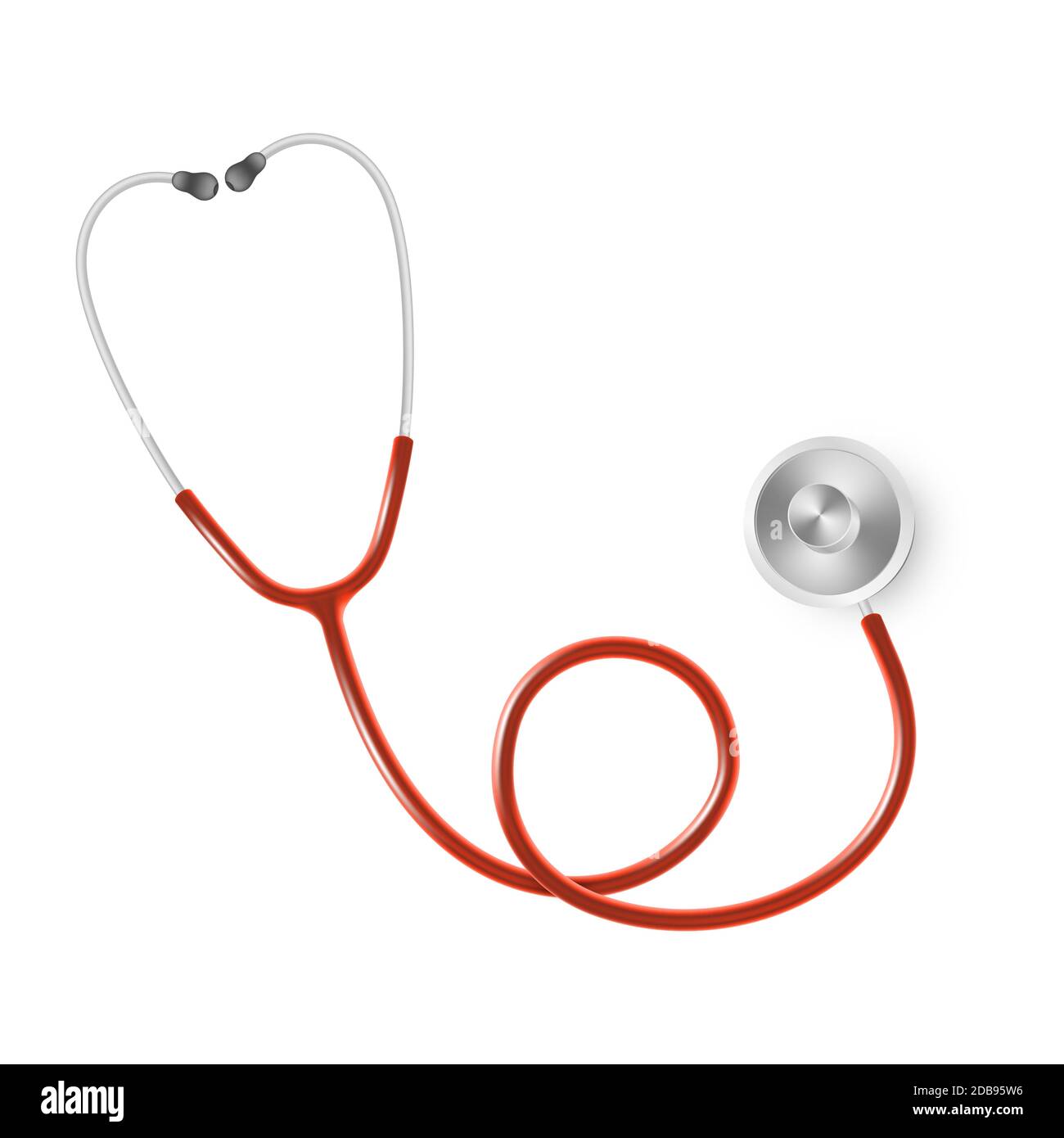 Medical and Health care concept, doctor s stethoscope isolated on white ...