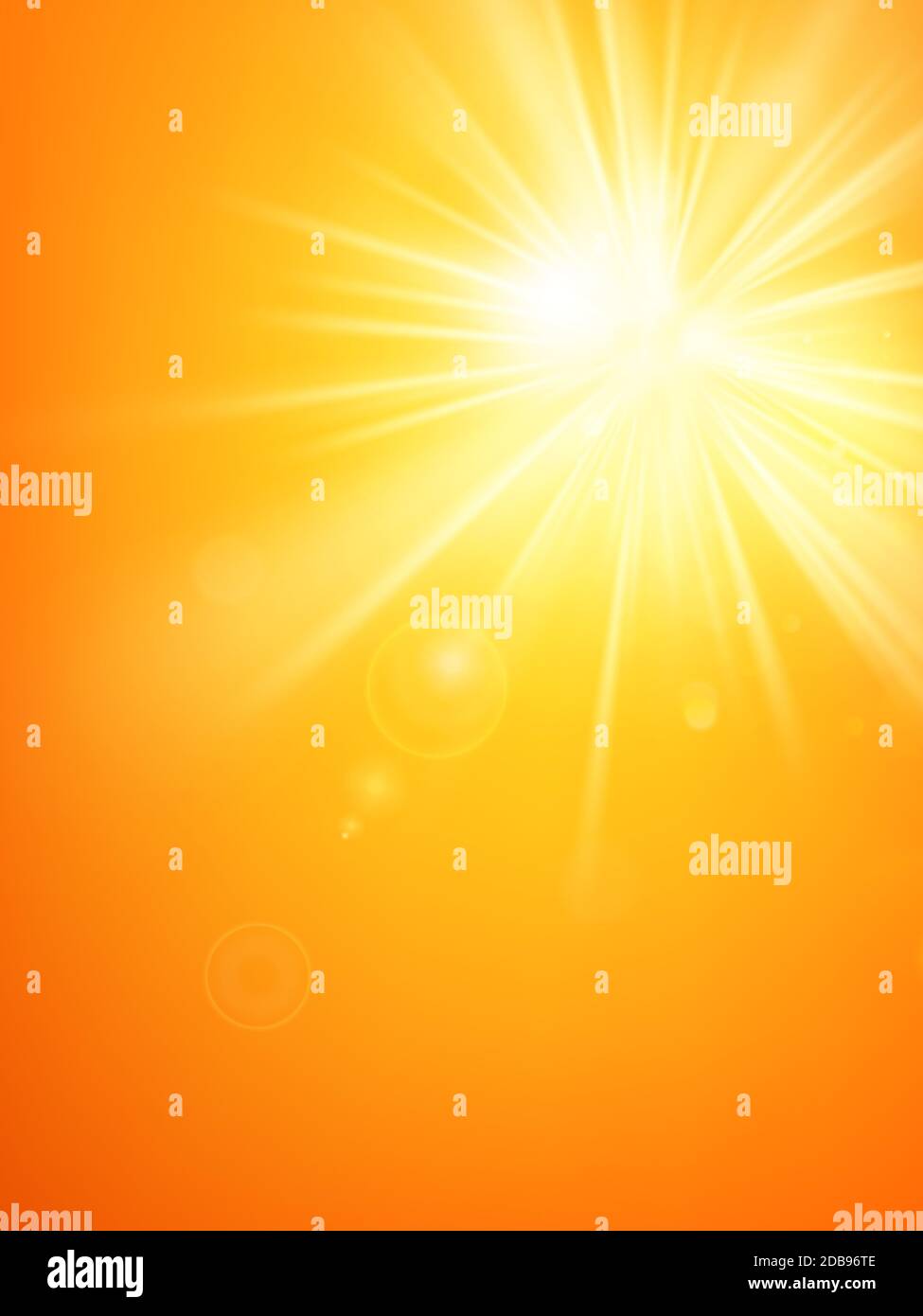 Summer template hot summer sun rays burst with lens flare. EPS 10 ...