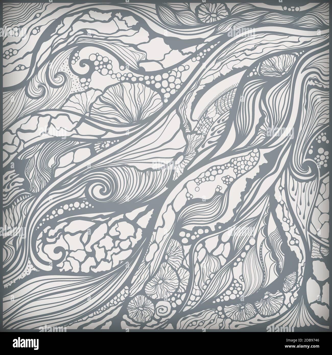 Hand drawn vector grey pattern Stock Vector Image & Art - Alamy